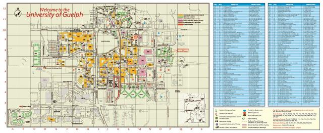 University Of Guelph Campus Map | Color 2018